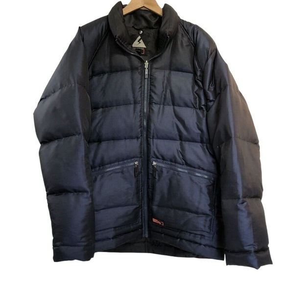 Jackets & Coats | Stig Down Feather Filled Puffer Coat Mens Large Blue ...